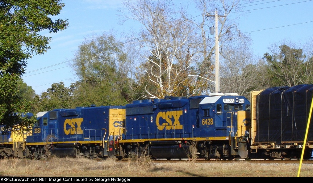 CSX 6428 / GP40-2 & 2333 / Road Slug